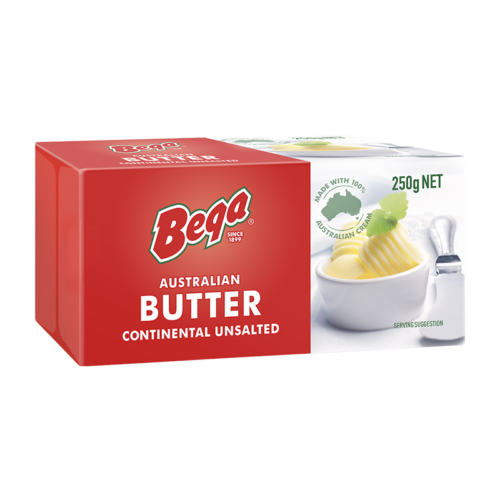 Mentega Tanpa Garam Bega Continental 250g - Bega Retails ID